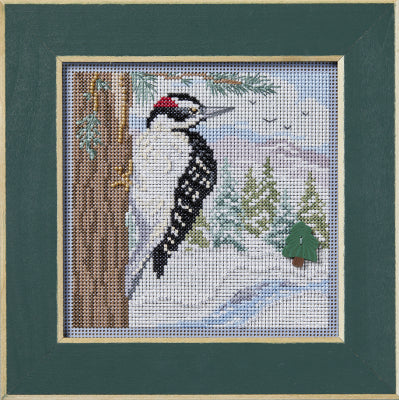 Mill Hill Kit - Winter Woodpecker – CelticSistersNeedlework