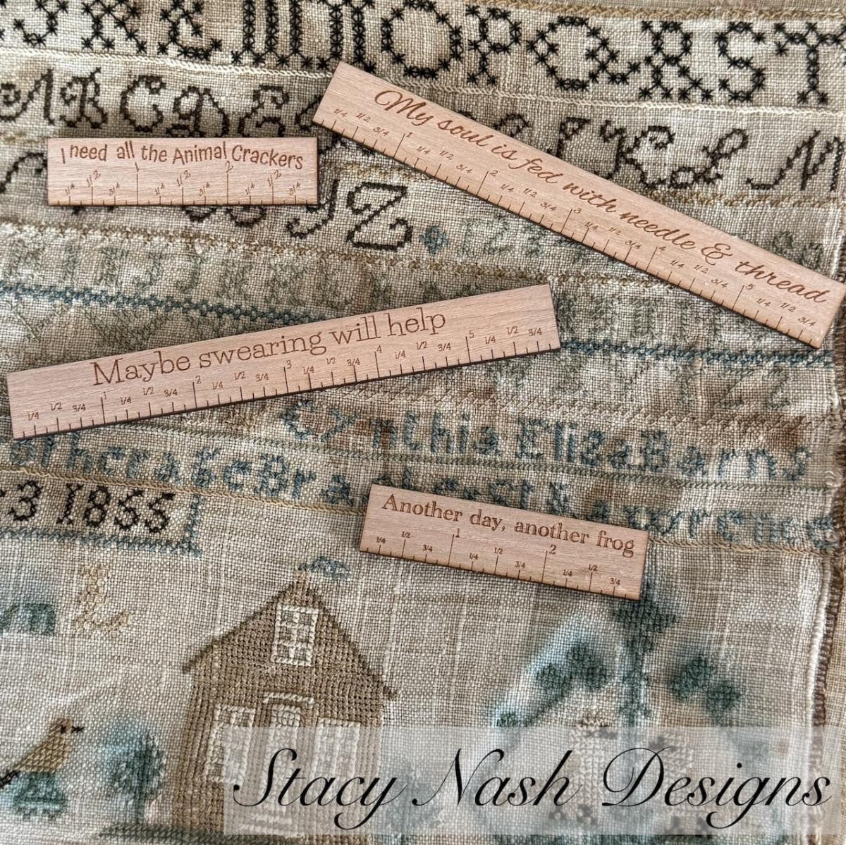 My Soul is Fed - 6" Wooden Ruler – CelticSistersNeedlework